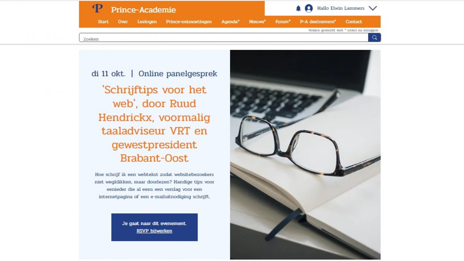 Zoomles Prince-Academie: schrijven voor de website van de Orde | Orde ...